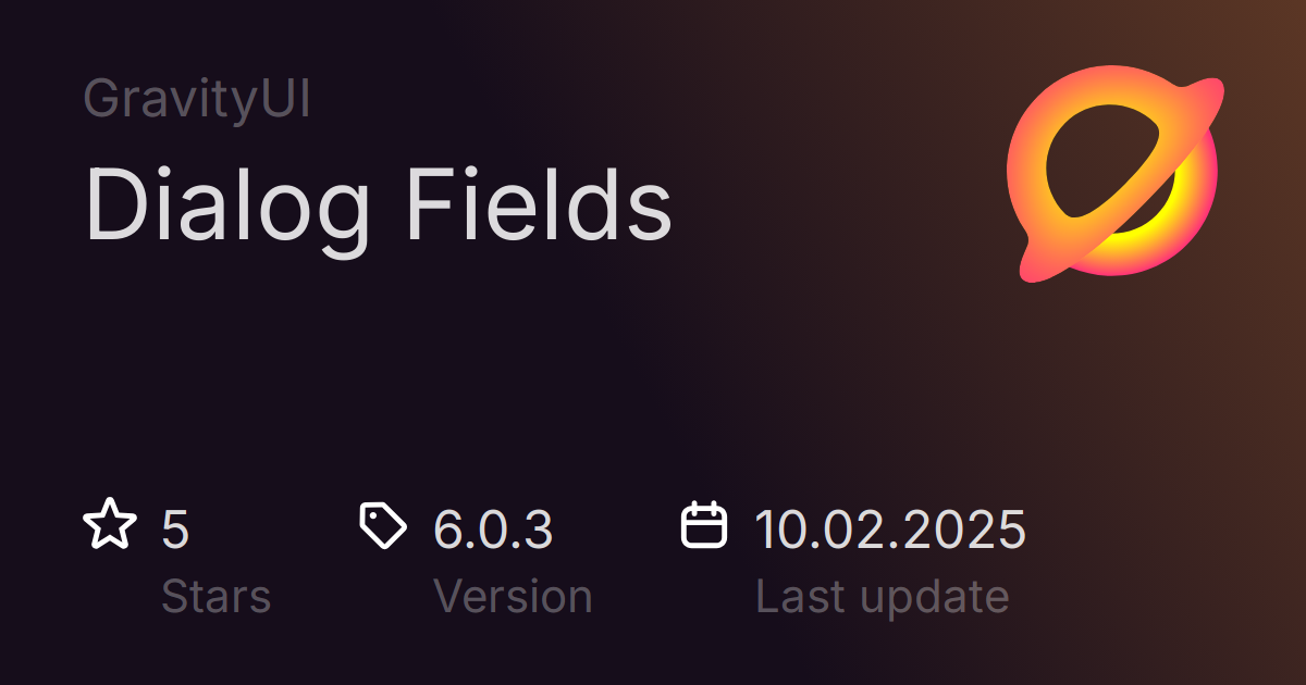 Gravity Ui Dialog Fields 