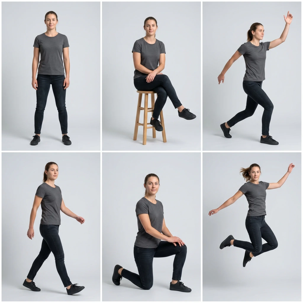 Générateur de poses IA — Générez des images de poses de personnages en ...