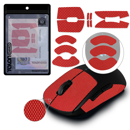 Talon Games Classic Mouse Grip Tapes (Logitech G PRO Wireless, Red ...