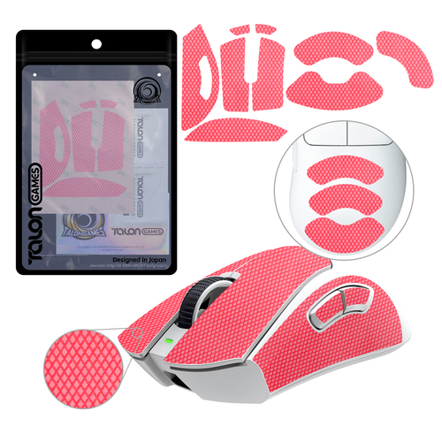 Talon Games Classic Mouse Grip Tapes (Razer DeathAdder V3 Pro, Pink ...