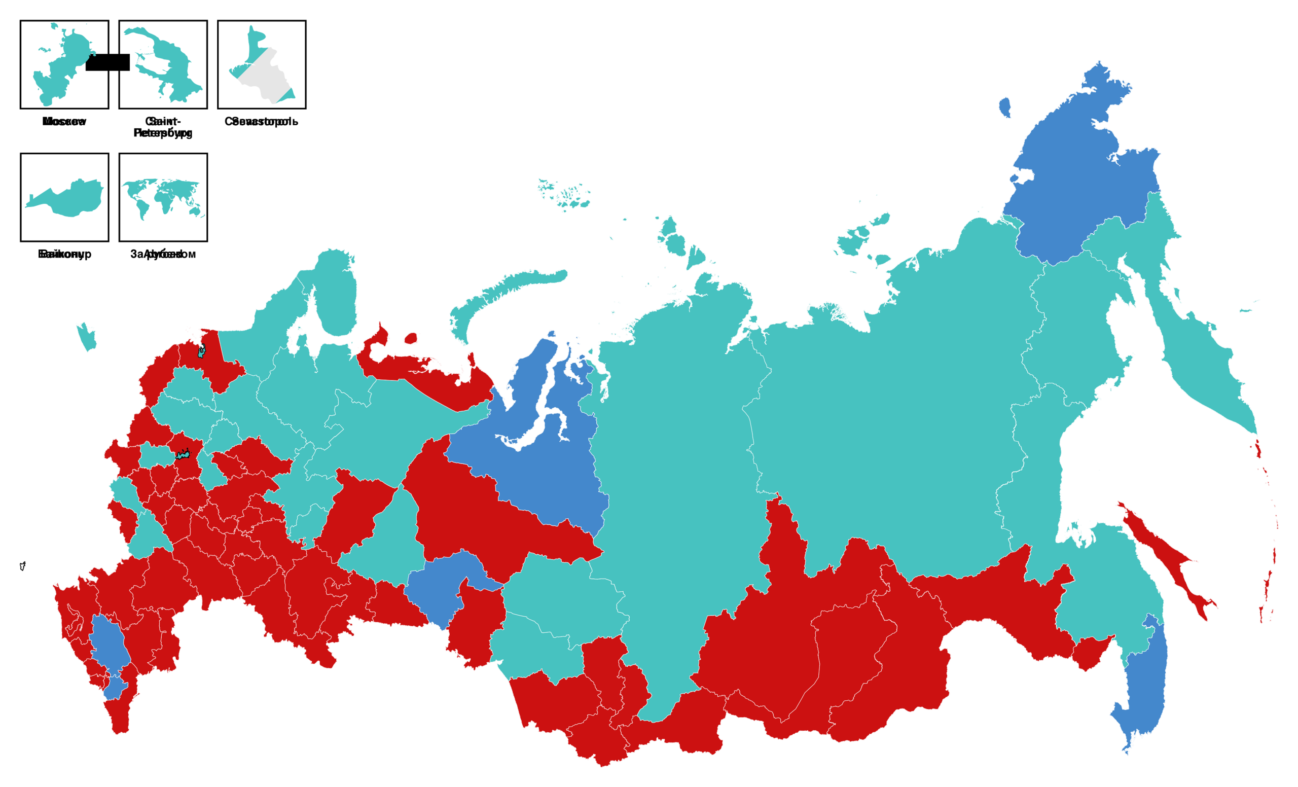 Файл:2024 Russian presidential election map - Second place.svg ...