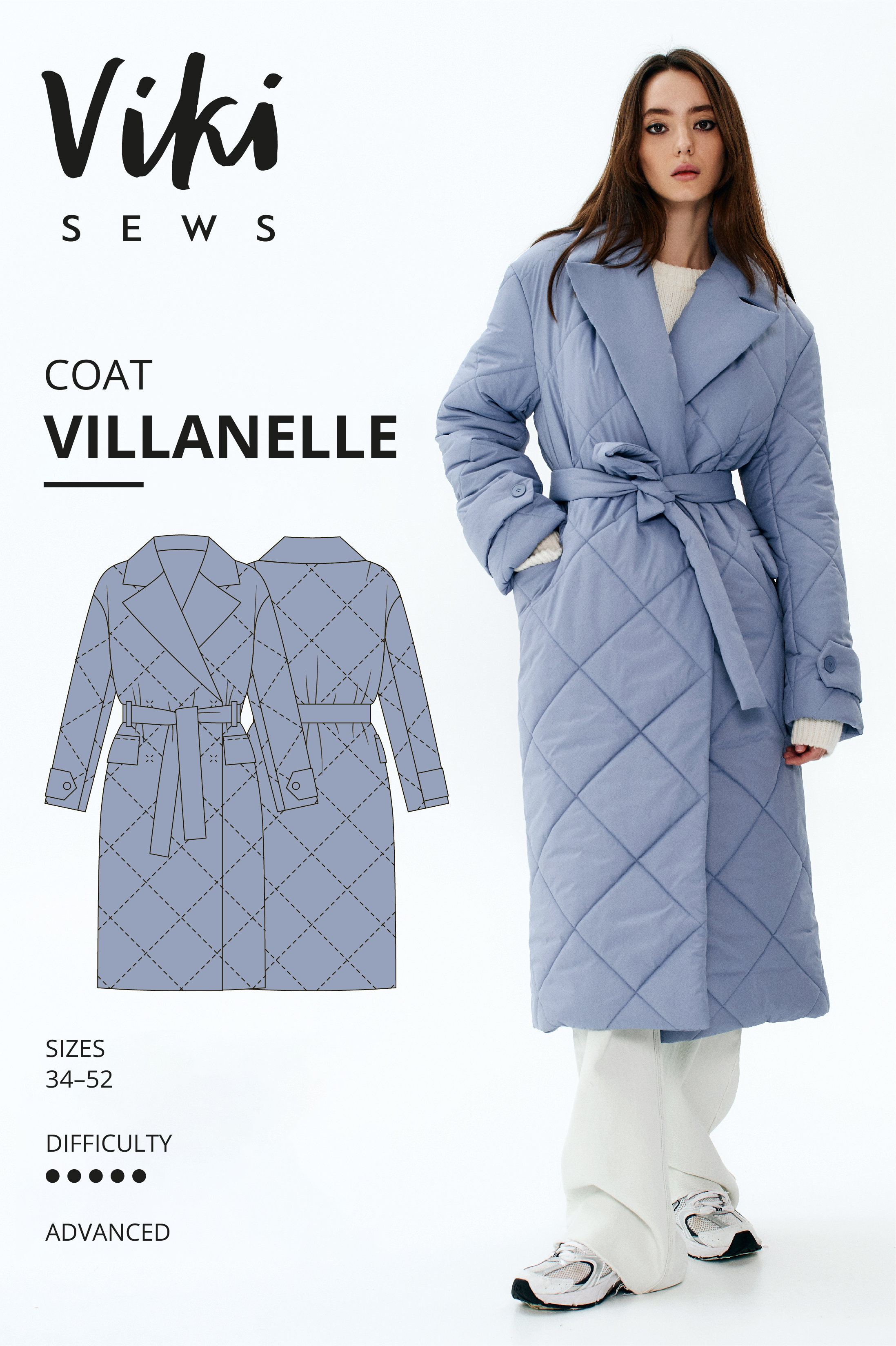 Villanelle Coat pattern - Vikisews