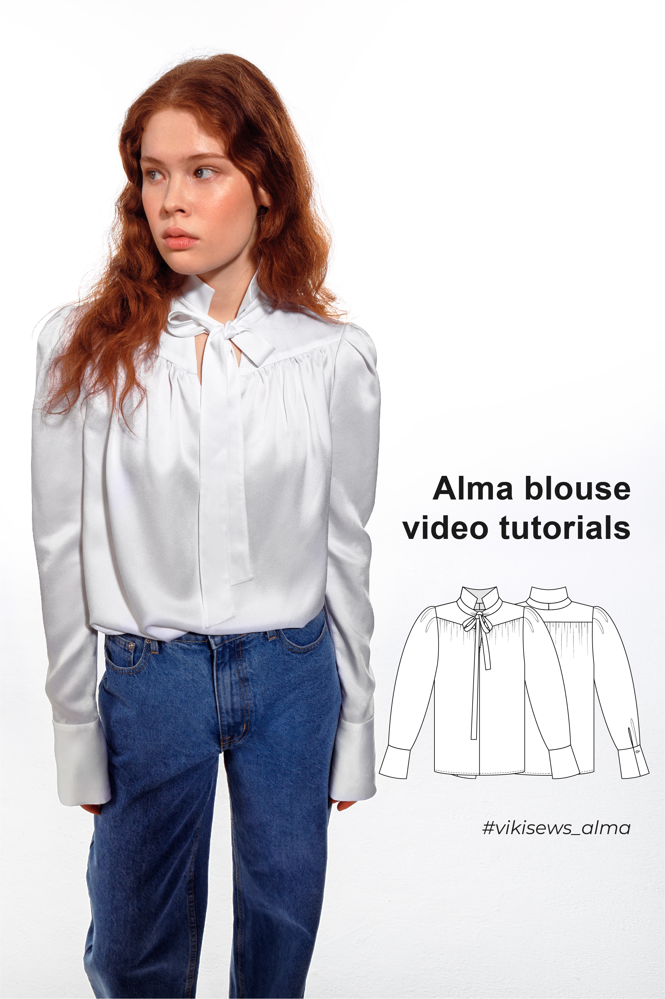 Vikisews | Alma blouse video tutorials